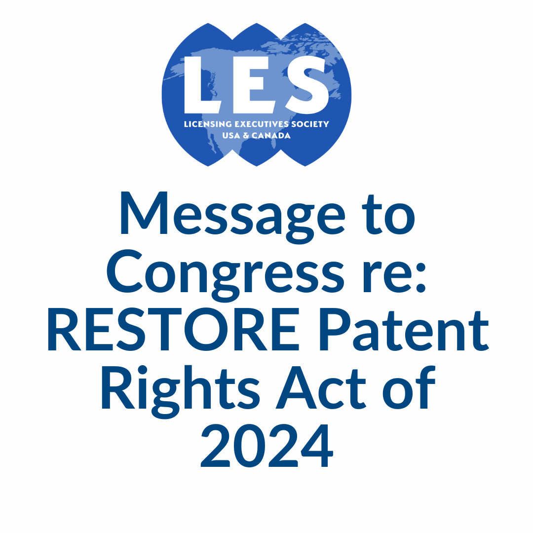 LES USA/Canada Supports Exclusive Rights for Inventors - LES USA & Canada